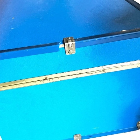 Seward Blue | Storage & Organization | Vibrant Blue Storage Trunk ...